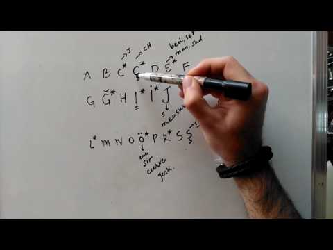 Turkish Lesson - 01 - Alphabet