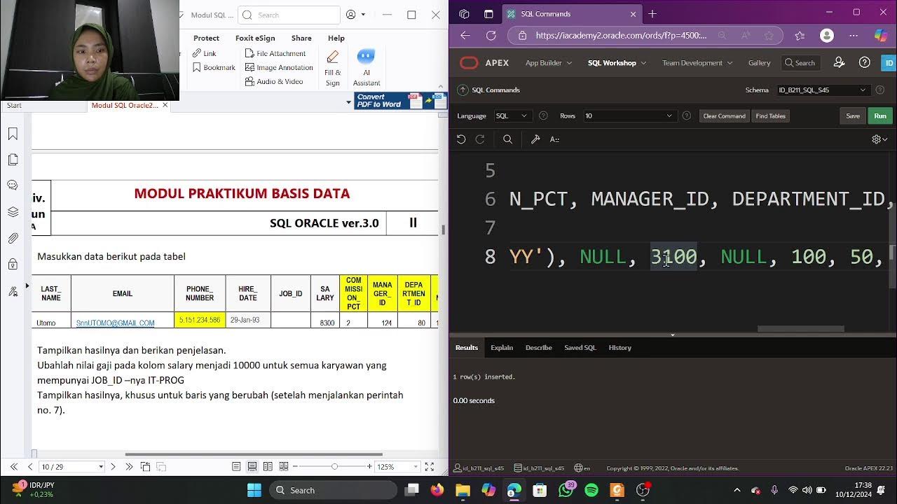 Praktikum Basis Data Modul 2 a.n Dzakira Djamaludin 07352311119 - YouTube