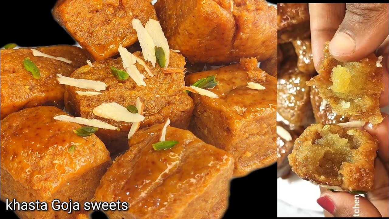 सबसे आसान और सस्ती मिठाई बनाने का आसान तरीका।Khasta Goja।Goja Recipe ...