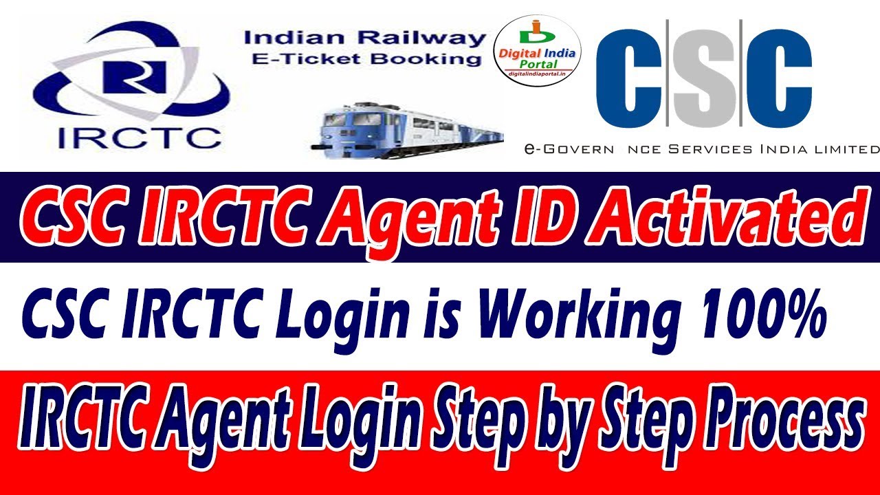 IRCTC Agent ID Activated in CSC -Book Train Ticket in CSC - Login ...