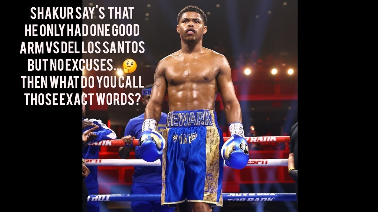Shakur Stevenson said that he only had one hand vs Delo Los Santos,he ...