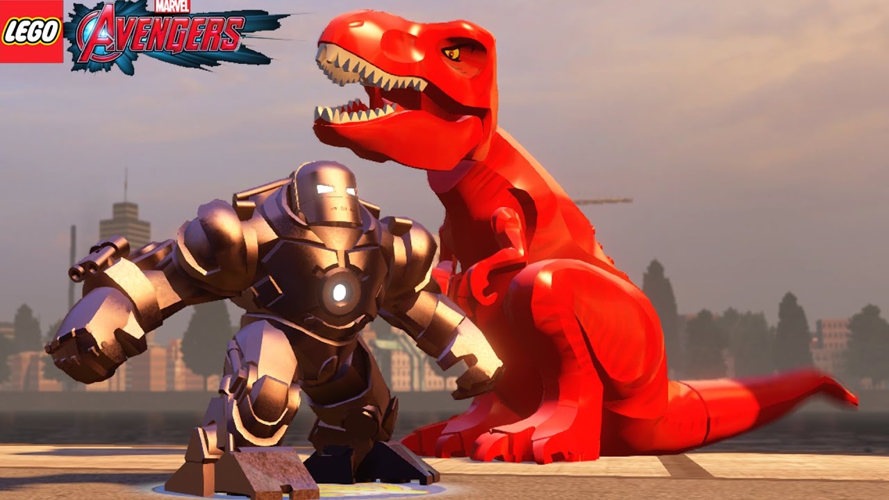 Iron Monger Vs Devil Dinosaur - LEGO MARVEL'S AVENGERS - YouTube