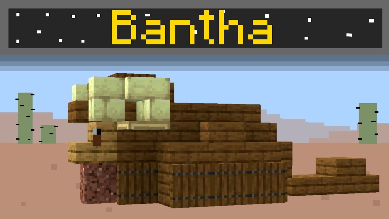 Minecraft | How To Build: Bantha (Star Wars) - YouTube