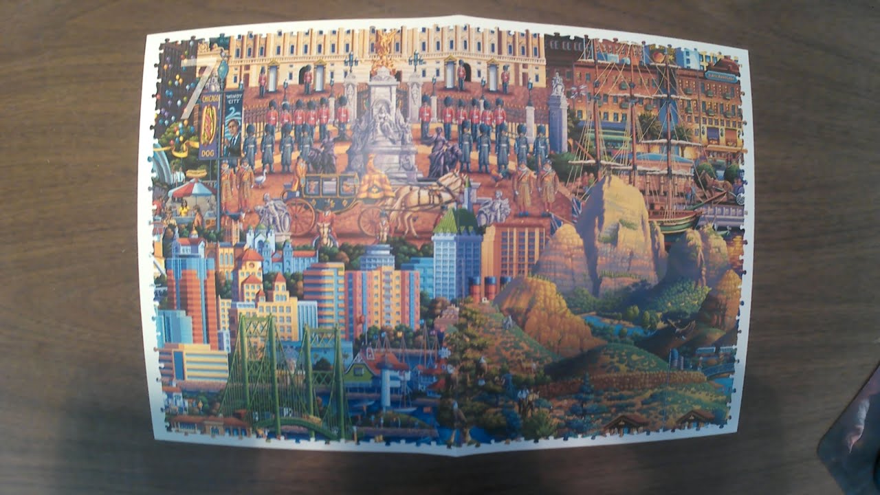 Worlds Largest Puzzle(60,000 Pieces) Part 40/60 - YouTube