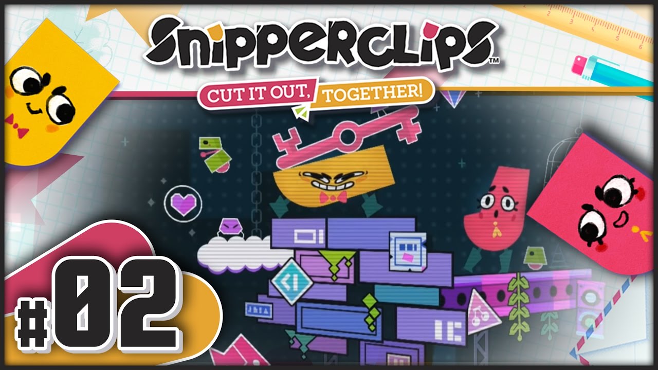 Snipperclips - Part 2 | World 2: Retro Reboot Co-Op 100% Walkthrough ...