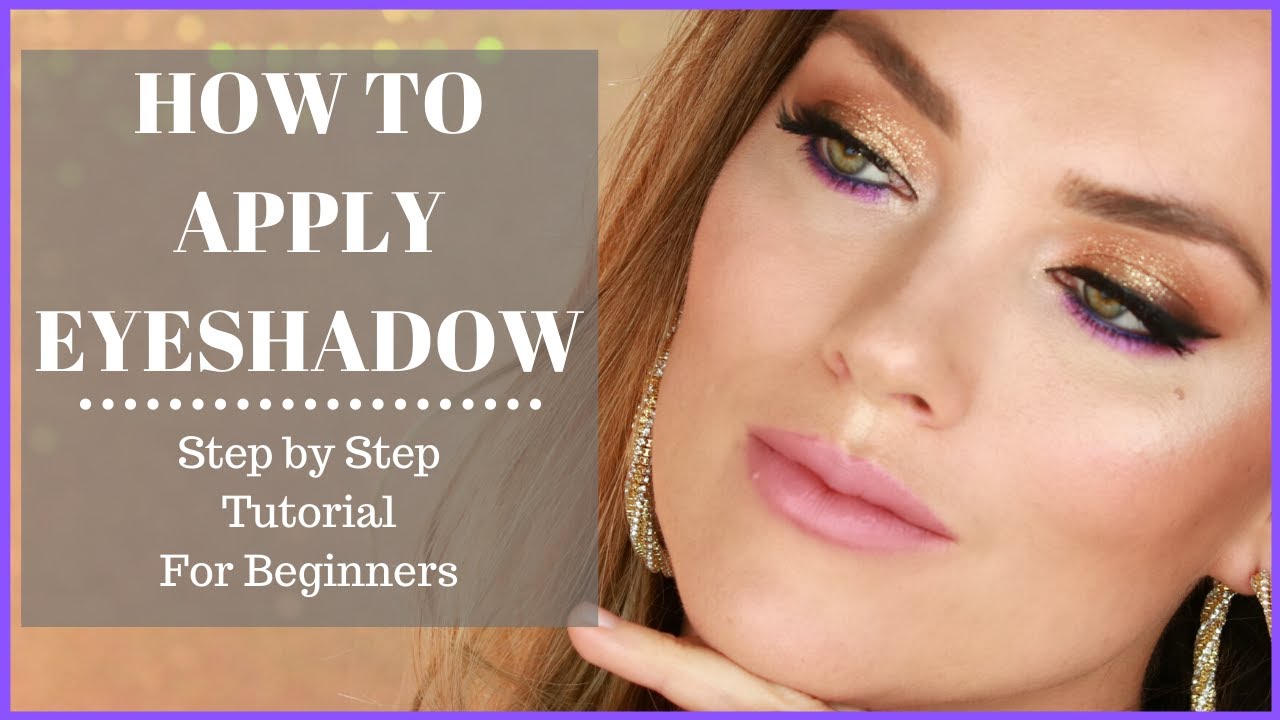 How To Apply Gold Eyeshadow Step By Step