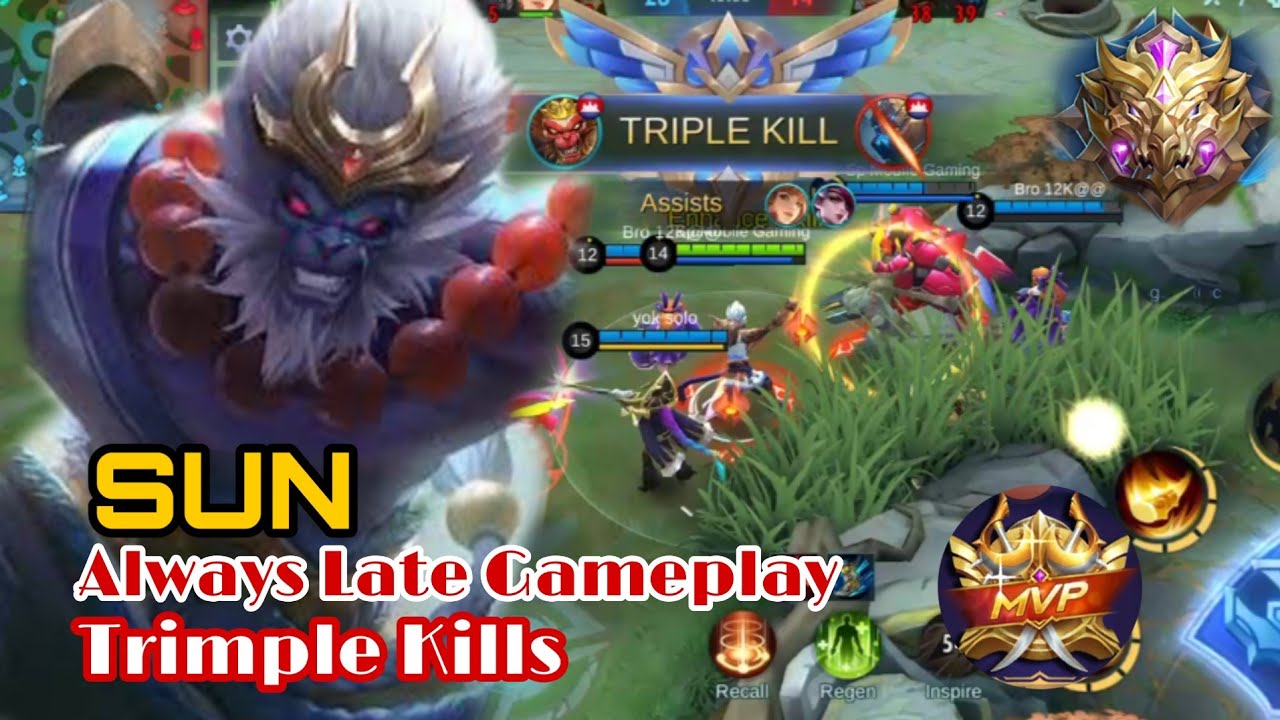 King of Monkey Sun - Triple Kills Legendary Play - Sun Mobile Legends ...