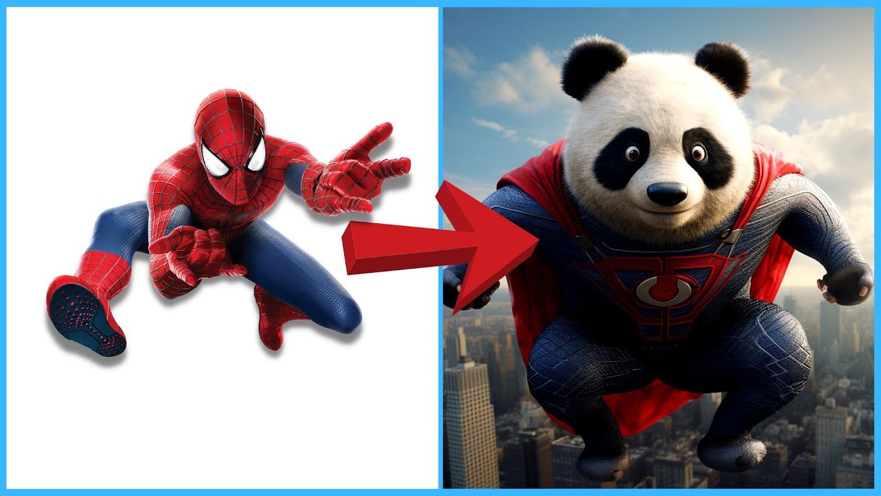 SUPER Superheroes but Panda 🐼 🦹 #marvel #dc - YouTube