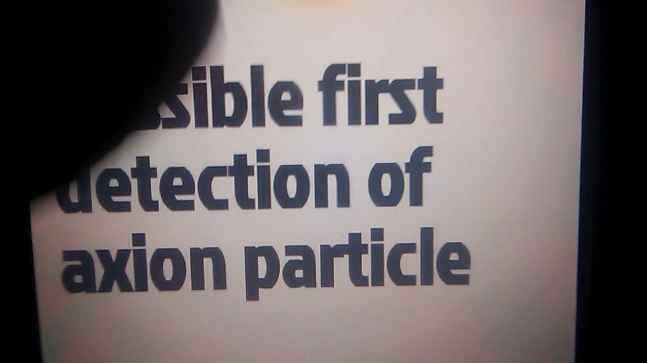 First potential detection of axion particle - YouTube