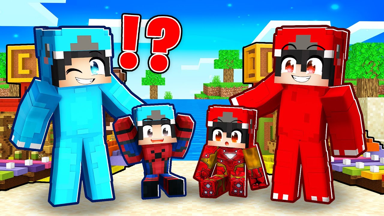 OMZ and Roxy Became a BABY SUPERHERO in Minecraft! - Parody Story(Lily ...