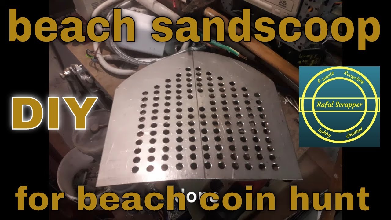 cheap homemade sand scoop for beach hunt that is how i make mine @Rafal ...
