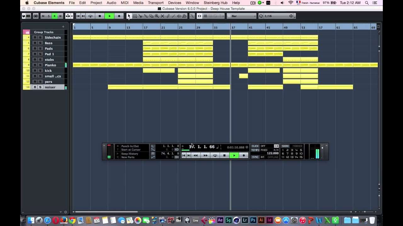 Cubase Template - Deep House - Hawai Party by Auditory Music - YouTube