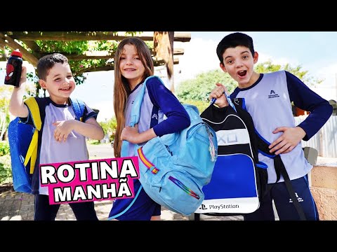 ROTINA DA MANHÃ - DIA DE ESCOLA 2023!! - Piero Start & Helena