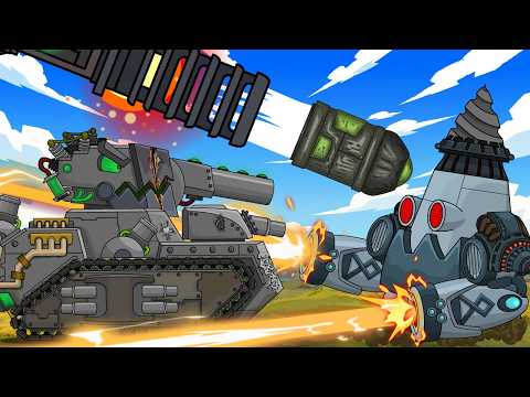 Devastating arrival | Worm General vs. Toxicus. Cartoons about tanks