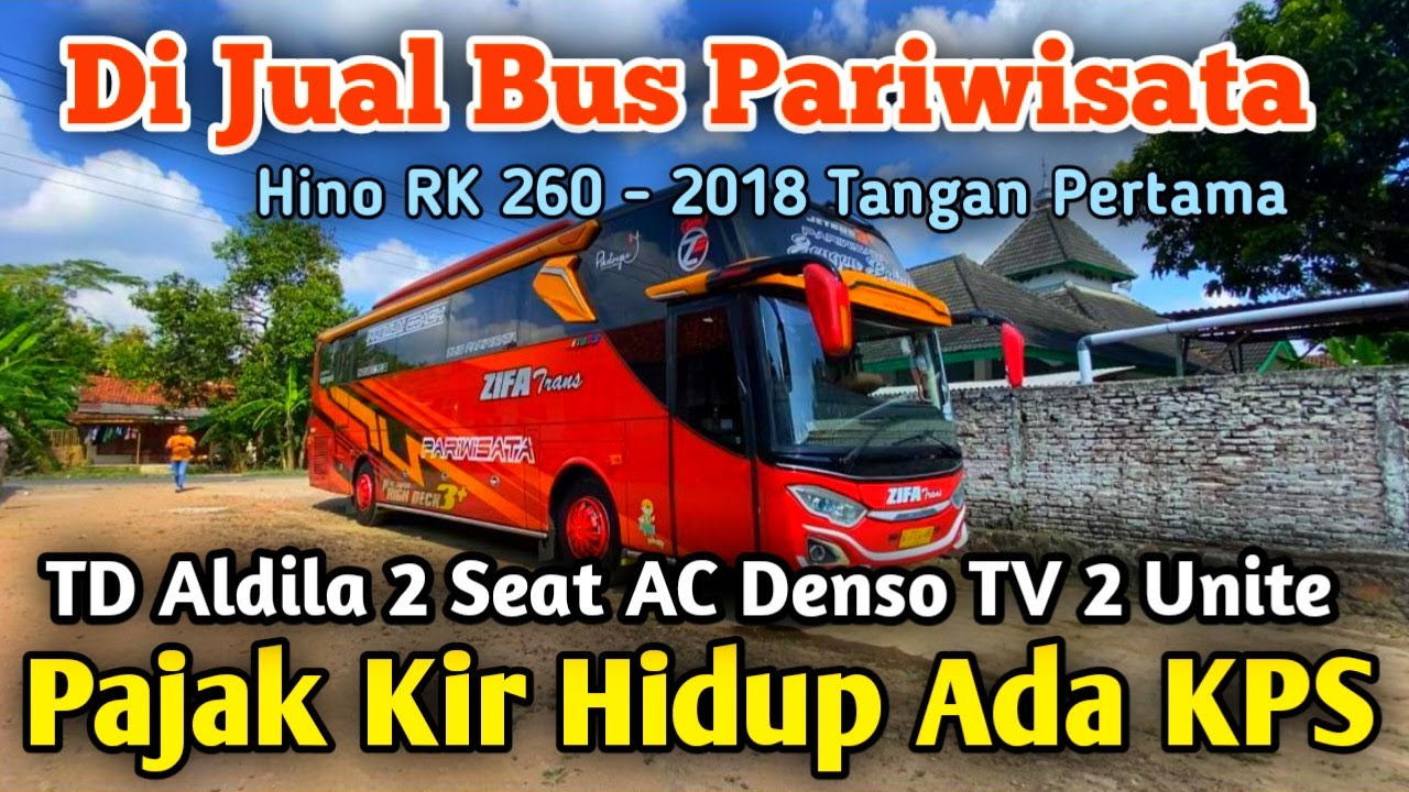 DI JUAL BUS PARIWISATA - PAJAK HIDUP DAN KPS ( Hino Rk260-2018 / Jetbus ...