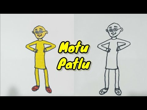 How to make patlu drawing from Motu patlu ll patlu drawing #step# by # ...