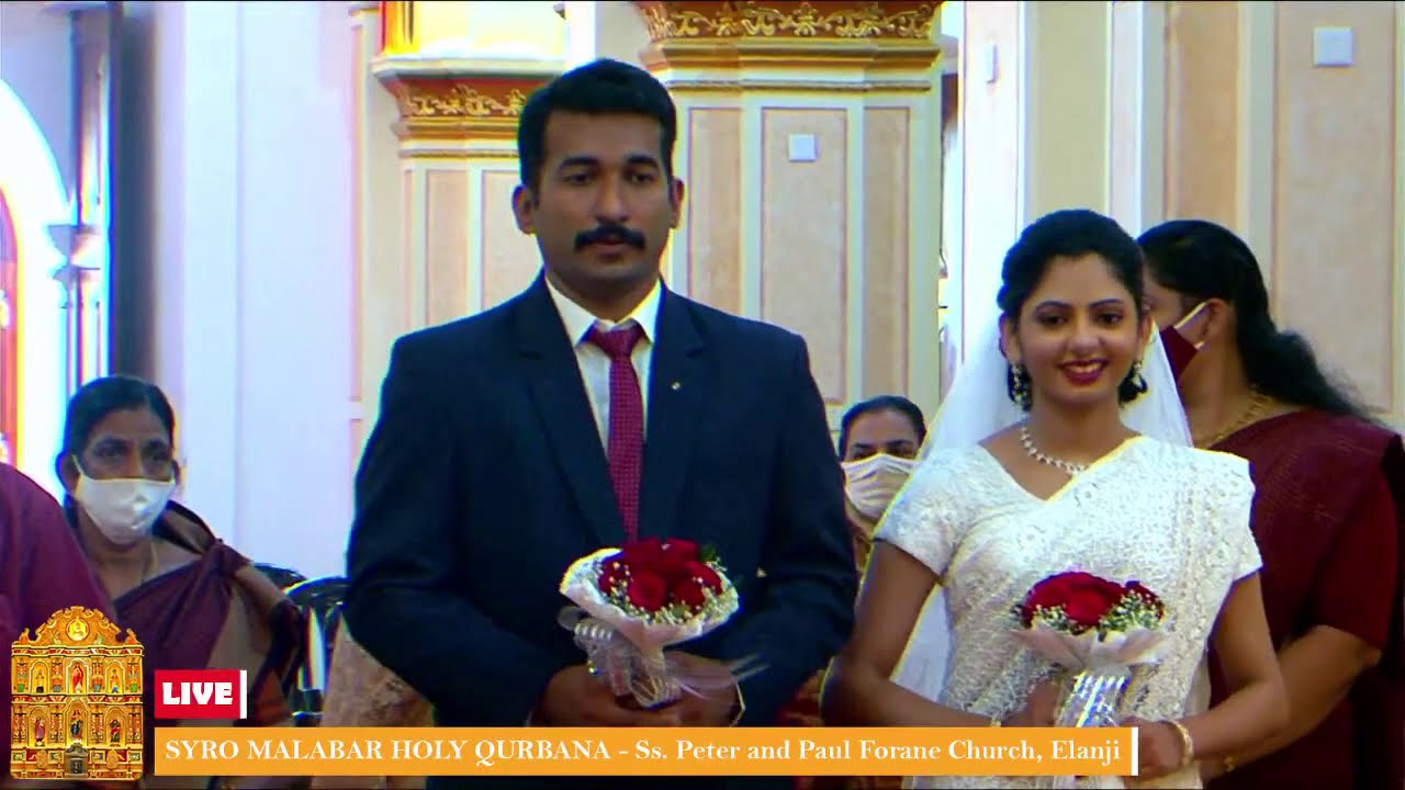 Live | Wedding Ceremony of Bright & Arya Karinganampillil | Elanji ...