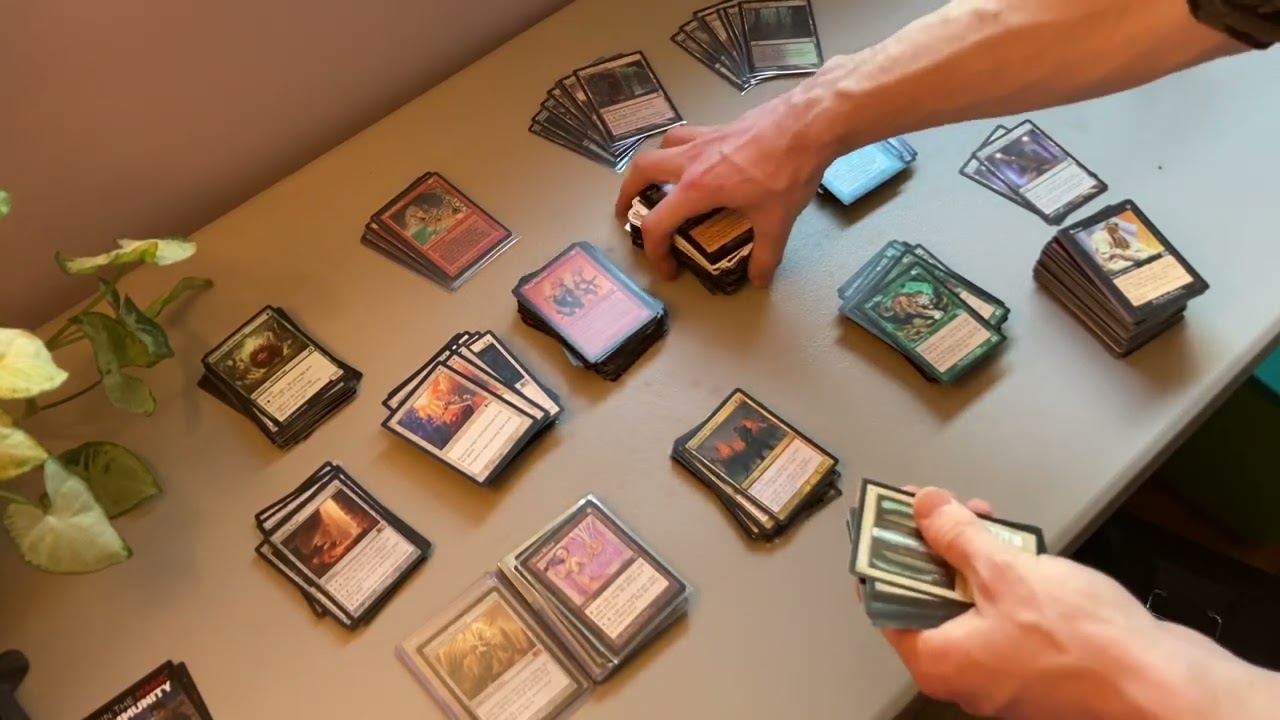Magic Card Sorting ASMR Little/No Commentary MTG Card Sorting ASMR ...