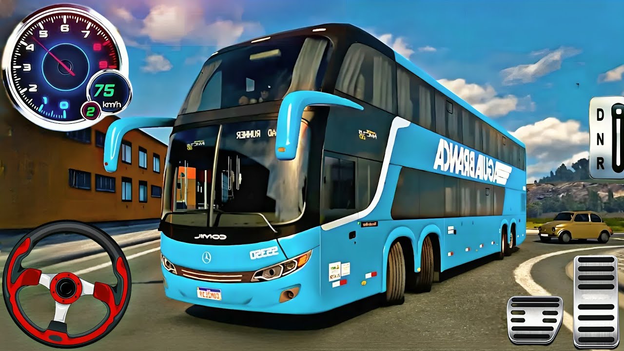 Bus Simulator 2025: Real Blue Coach Driver Bus Offroad Driving Games 3D ...