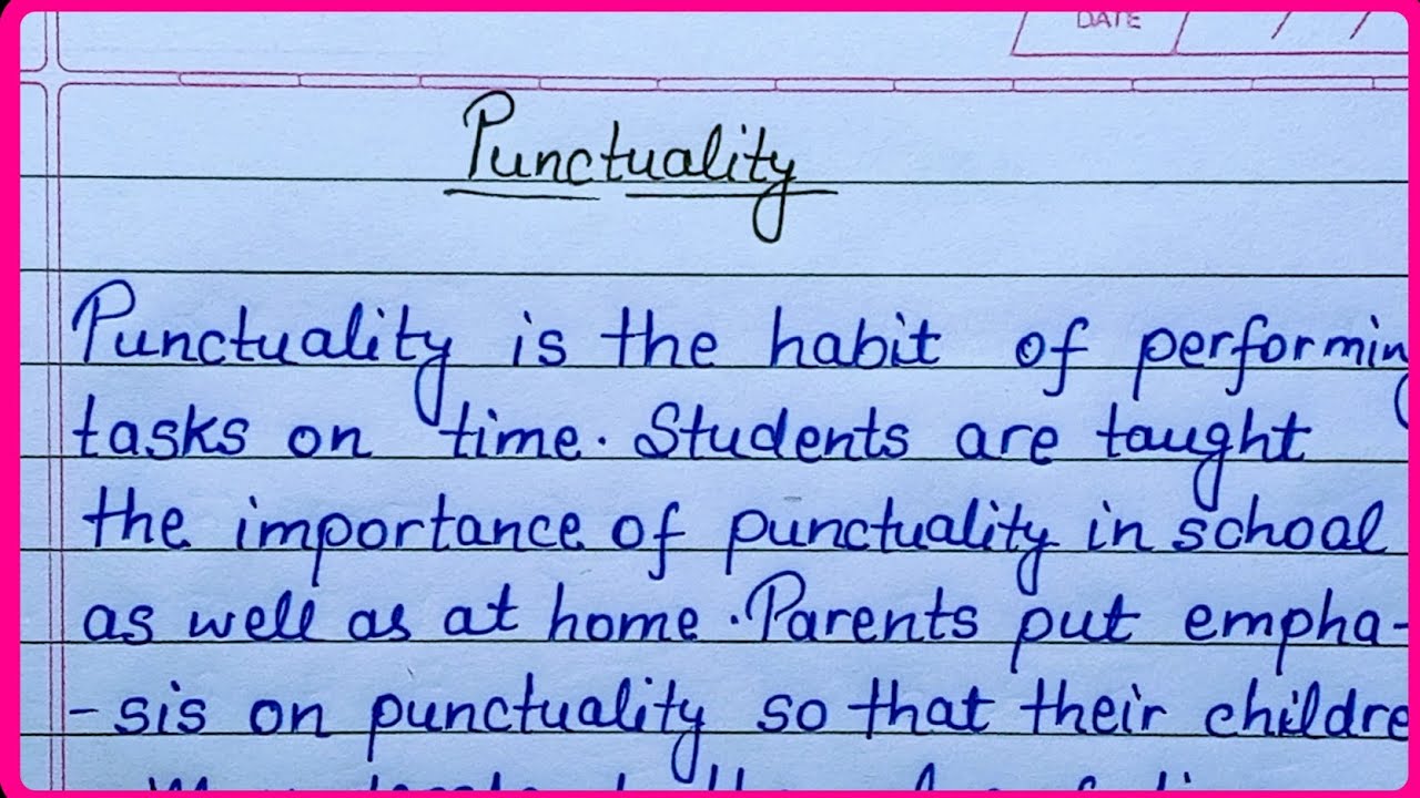 Punctuality essay in english//short essay on punctuality in english ...
