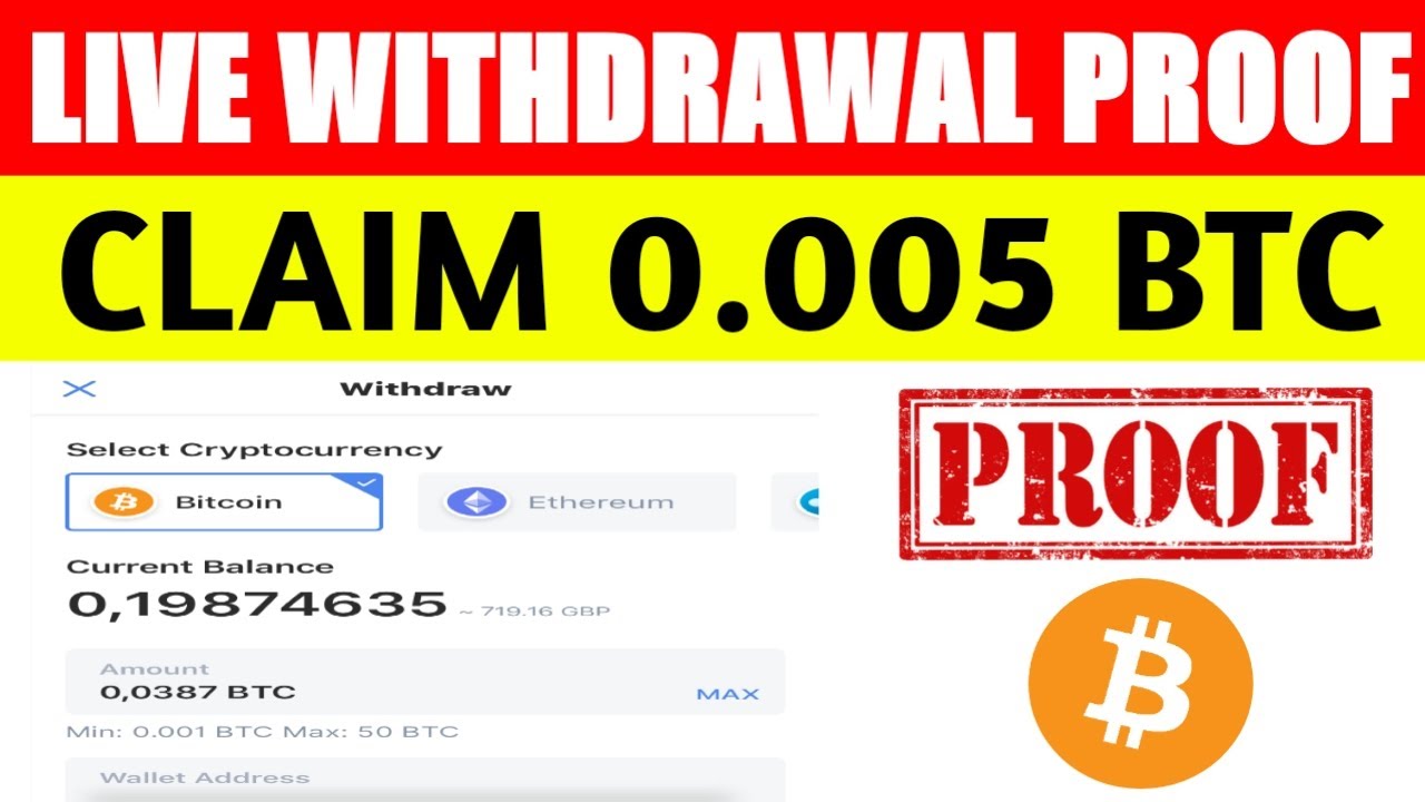 Live payment proof / Claim 0.005 BTC Every 5 Minutes / No investment ...