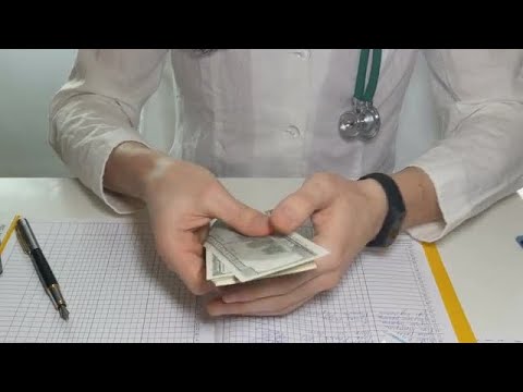 Doctor Counting Money In Hospital Stock Video - YouTube