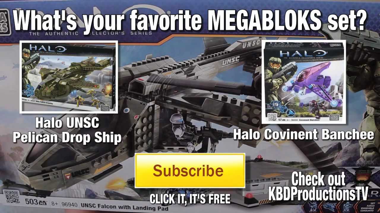 Halo UNSC Falcon with Landing Pad #96940 - YouTube