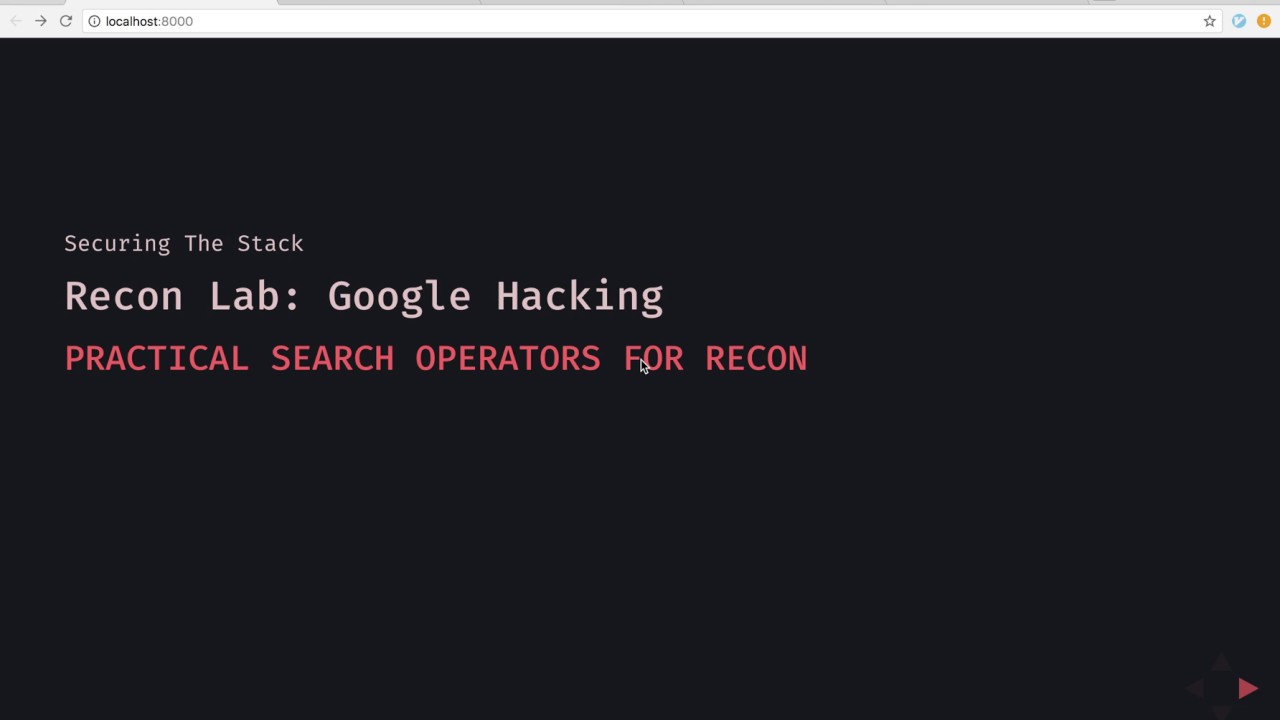 Ep.1 - Ethical Google Hacking - Intro.(Part 1) - YouTube
