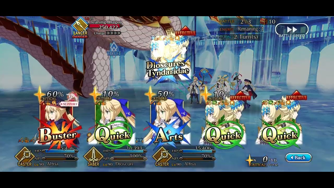 Fate/Grand Order (FGO) Arctic Summer World 90++ Node in 3-Turns - YouTube