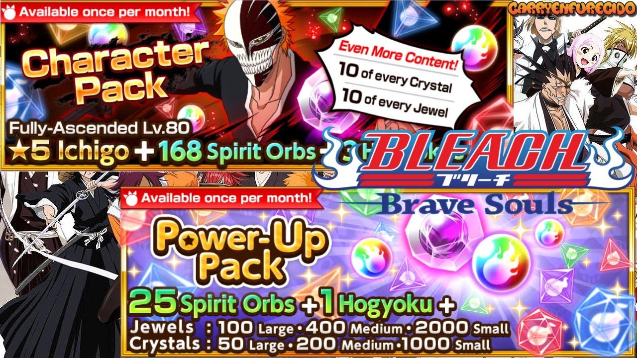 [Bleach Brave Souls] Nuevos packs - YouTube
