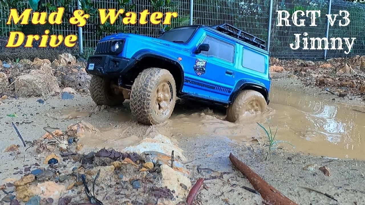 Mud and Water Drive | RGT v3 Jimny | 1/10 Scale RC - YouTube