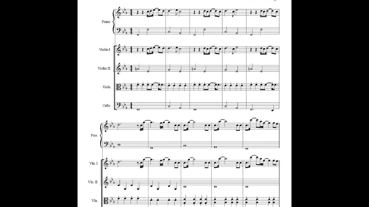 Skyfall - Adele - Sheet music - Piano and strings - School orchestra ...