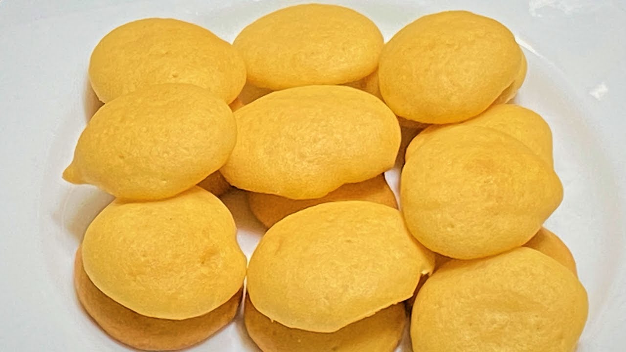 Without Oven Bakery Style Yellow Bean Biscuits Recipe | Coin Biscuits ...