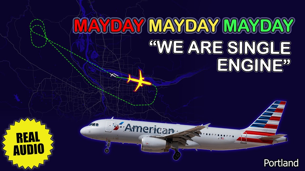 MAYDAY. “We are single engine”. American Airbus A320 returns to ...