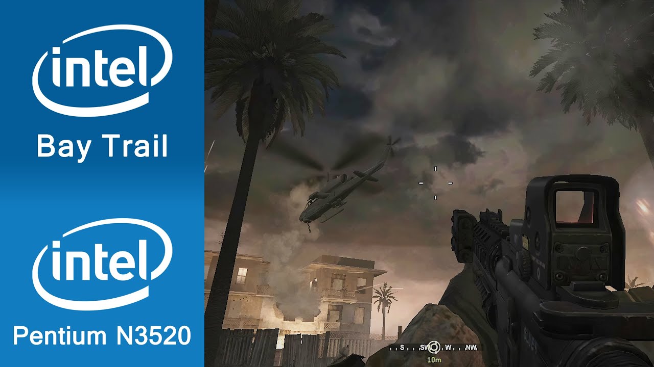 Call Of Duty 4 Modern Warfare Gameplay Intel HD Graphics Bay Trail ...