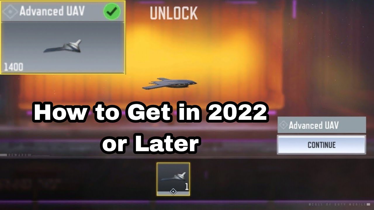 How to Get Advanced UAV in 2022 or Later Cod Mobile - YouTube