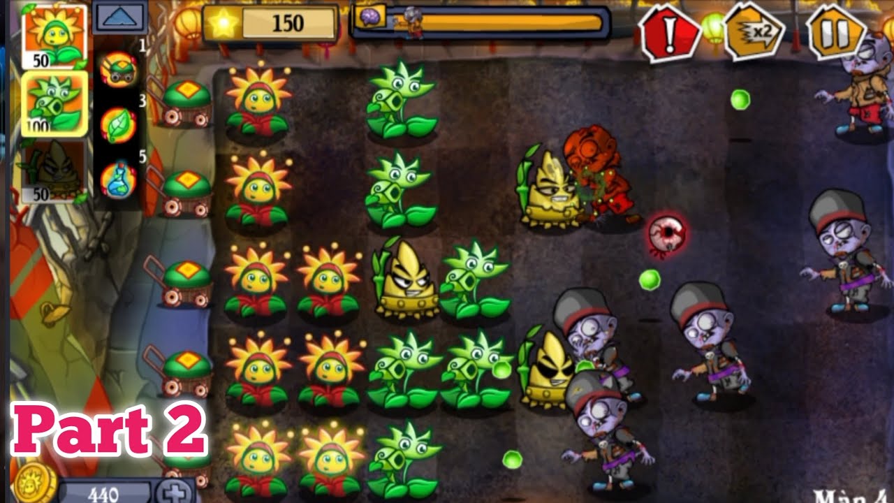 Flower Zombies War Part 2 - YouTube