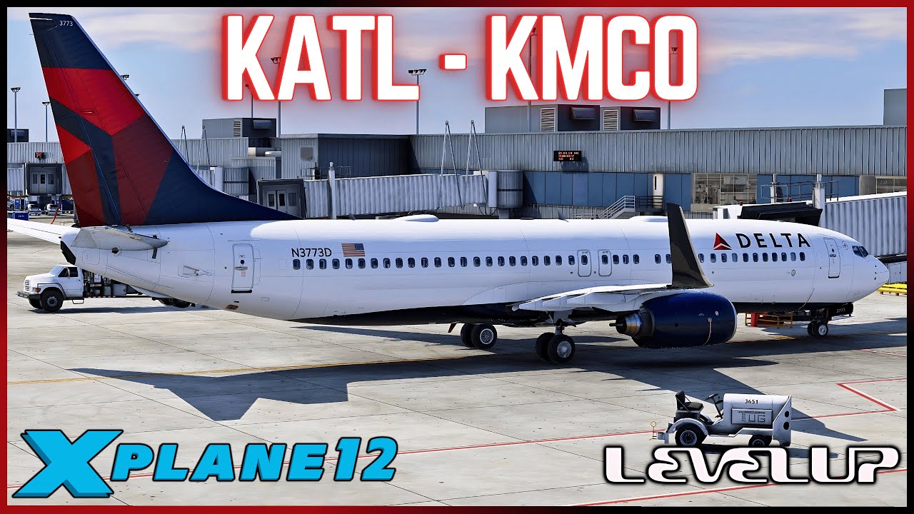 X-Plane 12 LIVE | Delta Ops | Level Up 737 | Atlanta (ATL) ︎ Orlando ...
