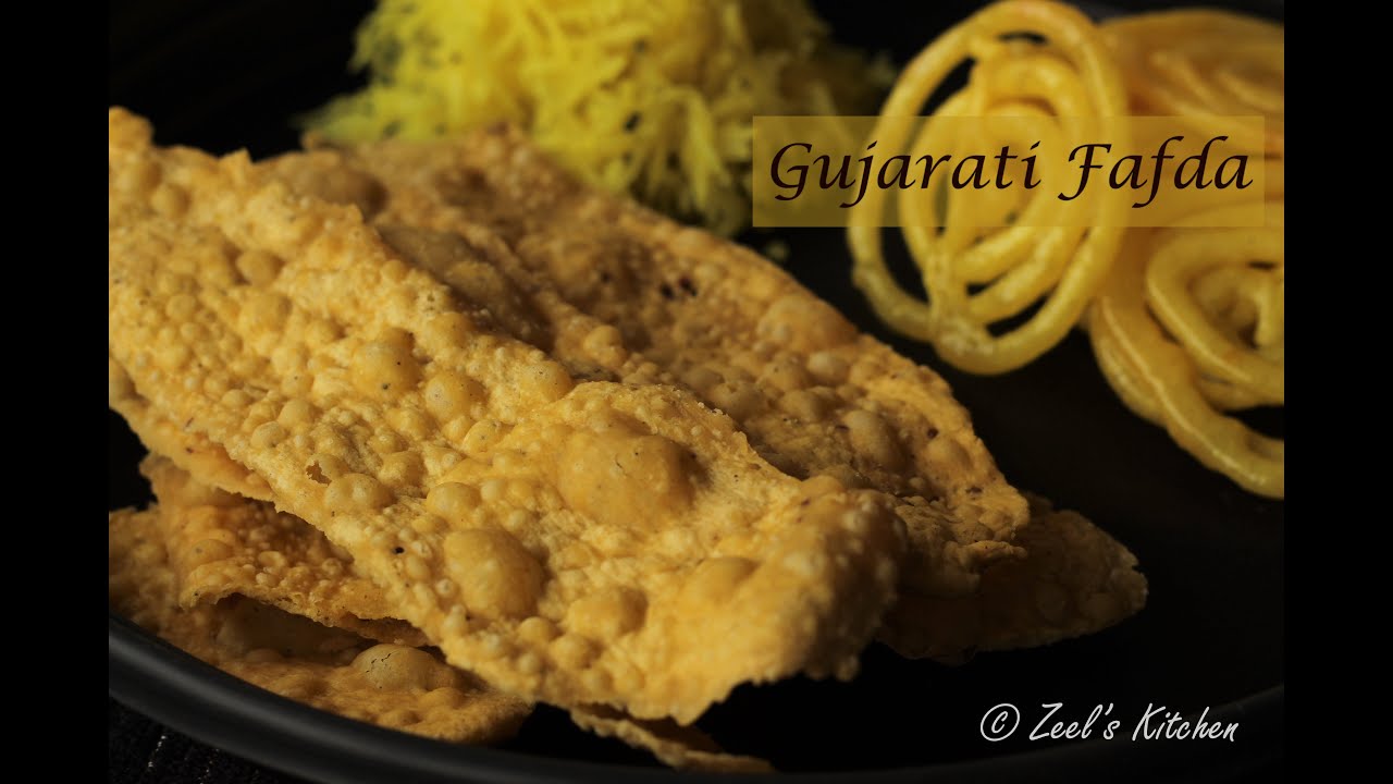Gujarati Fafda Gathiya Recipe | How to make Fafda at home | Zeel's ...