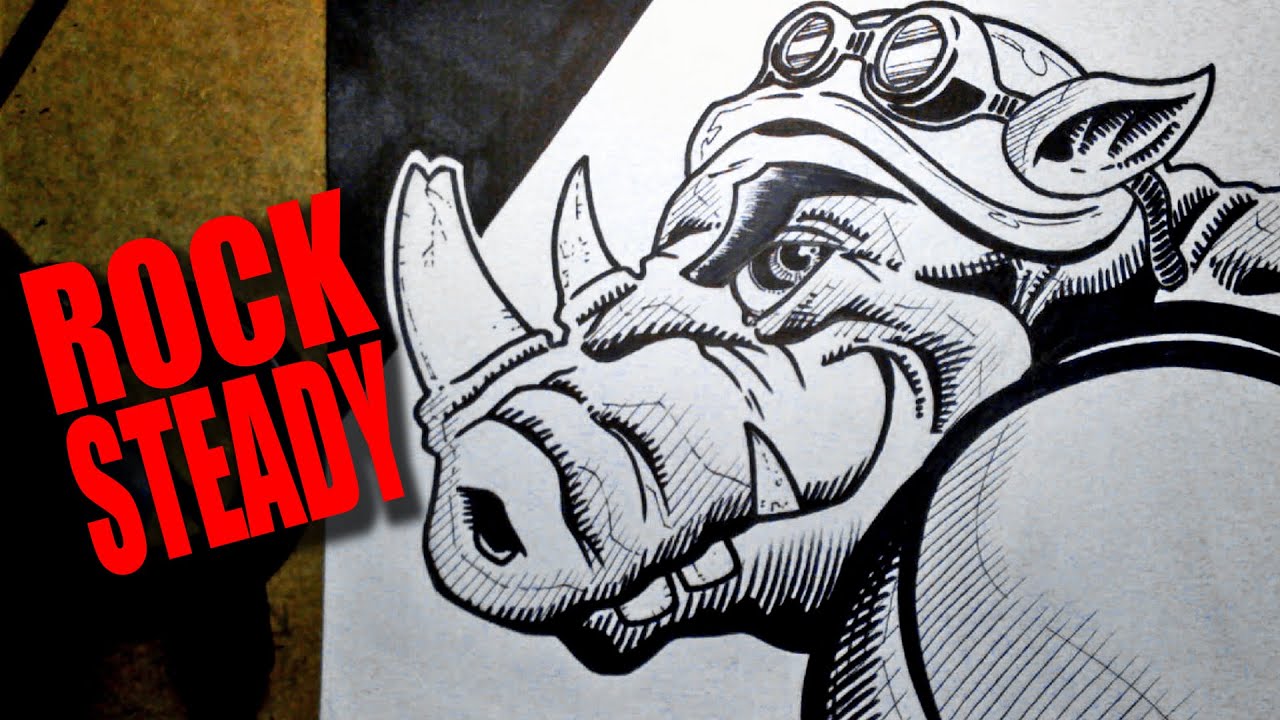 Watch Me Draw TMNT ROCKSTEADY - YouTube