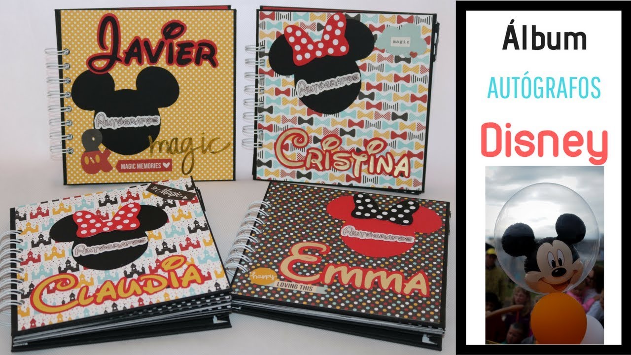 libreta de autógrafos Disney personalizada - YouTube