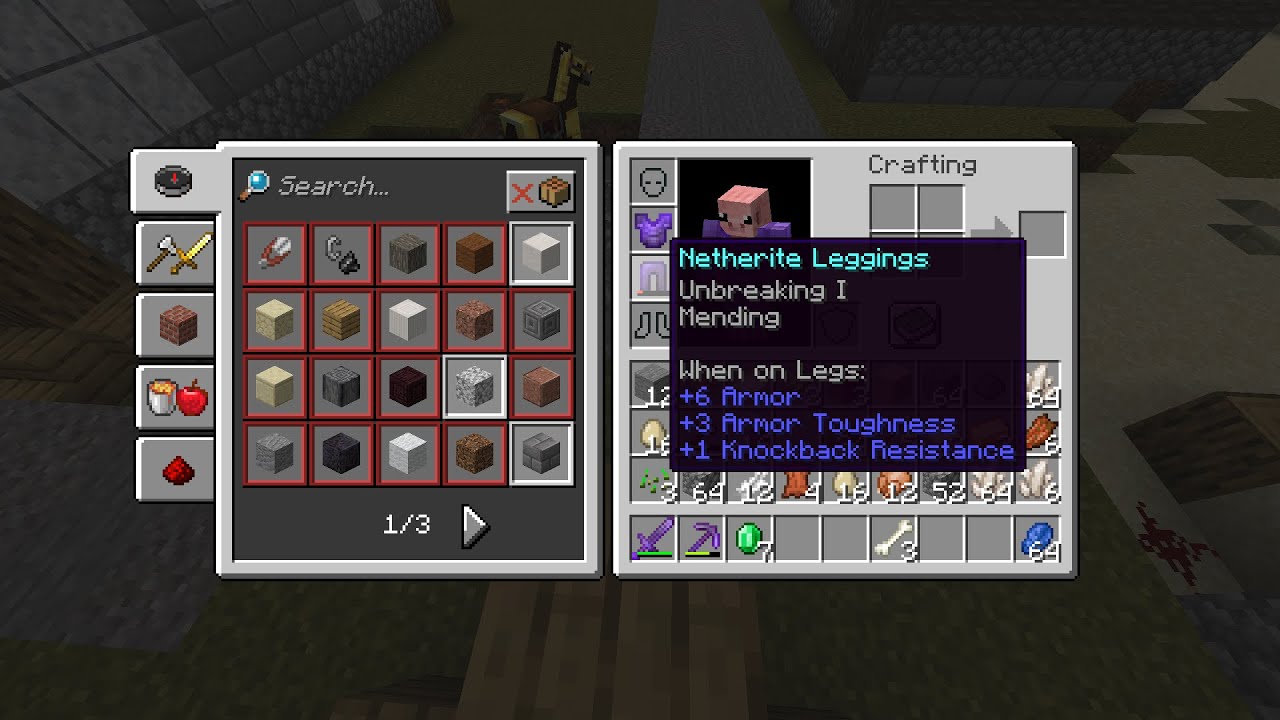 Getting Mending on my NETHERITE PANTS | Pignite #1 - YouTube