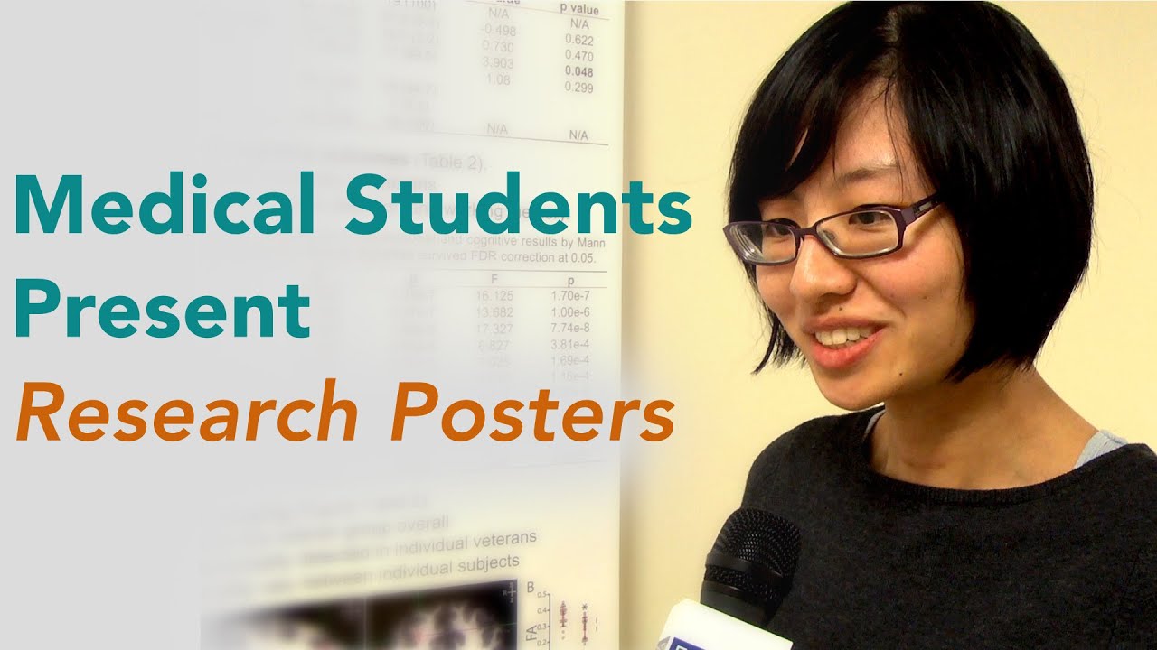 Medical Students Present Research Posters - YouTube