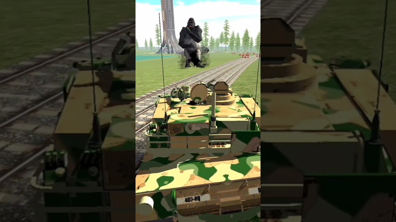 Tank fight Animals vs Franklin 😱😱 IndaiN Bike Driving 3D #shorts#like# ...