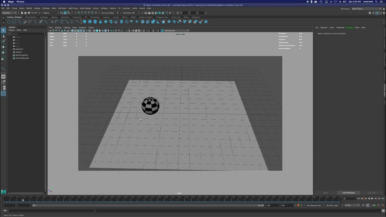 3D Animation w/ Maya 2020 - Intro to Basic Keyframe Animation in Maya - YouTube