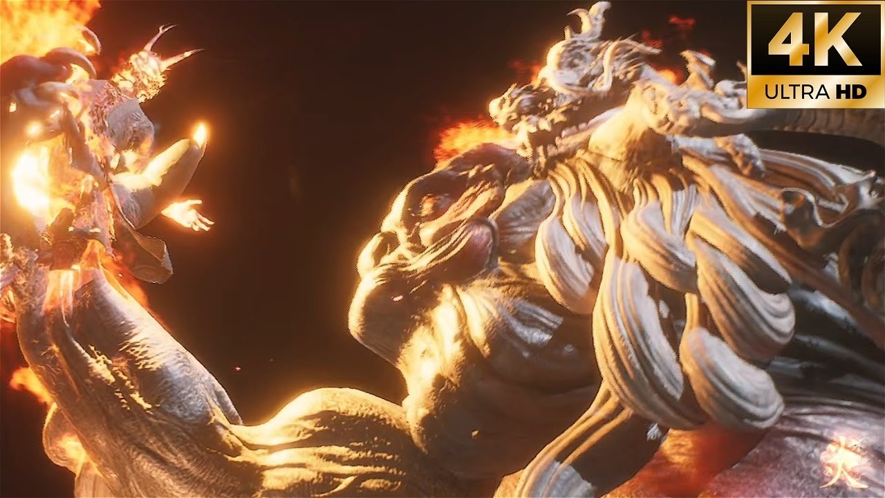 Black Myth Wukong - Bishui Golden-Eyed Beast Boss Fight PC ultra wide ...