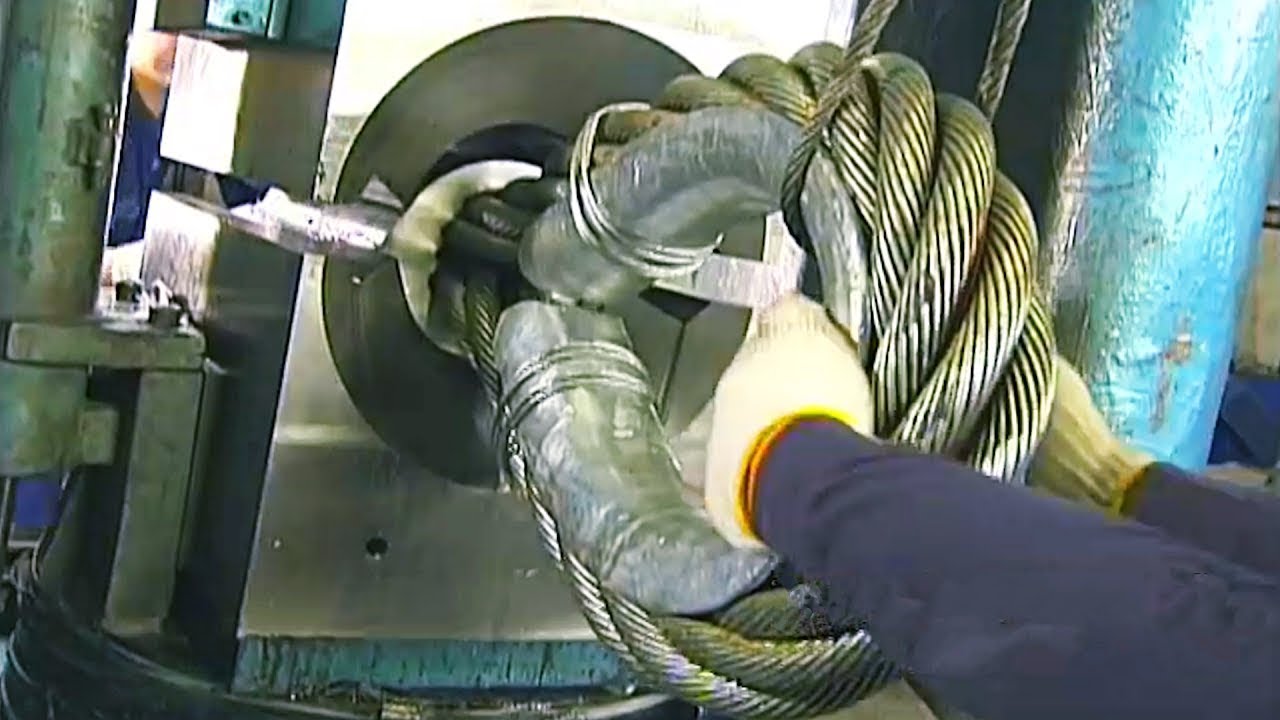 Amazing Powerful Huge Steel Wire Rope Manufacturing Process Skillful ...