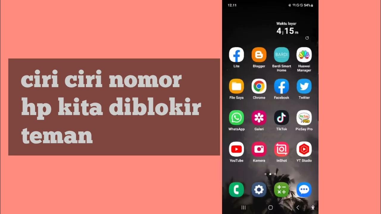 Ciri ciri nomor hp kita diblokir teman - YouTube