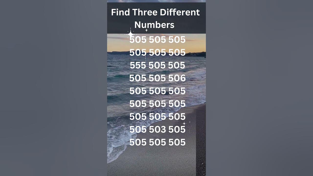 Find Three Different Numbers | Decode The Puzzle Brain Teasers, Logic Riddles & Math Challenges ...