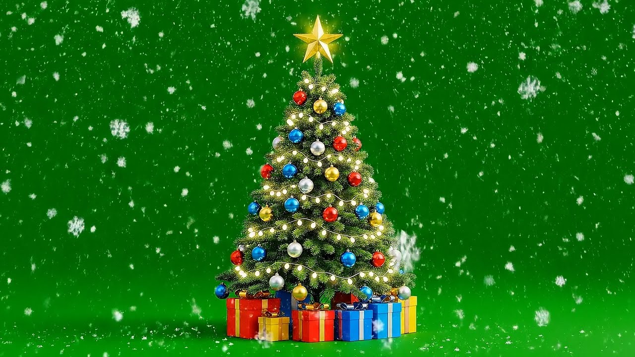 Christmas Green Screen | christmas tree green screen - YouTube